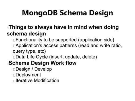 Mongodb Schema Design By Examples Ppt