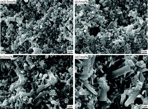 Sem Micrographs Of Fracture Surfaces In The Samples With A 05 B