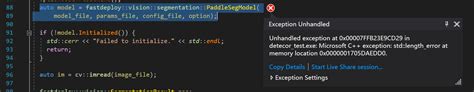 Vs2019跑release模式可以跑通，debug模式就会报错 · Issue 923 · Paddlepaddlefastdeploy