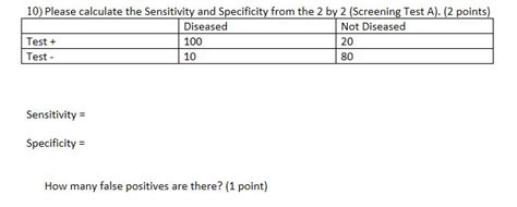 Solved 10 Please Calculate The Sensitivity And SolutionInn
