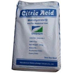 Citric Acid Monohydrate Manufacturer From Kolhapur