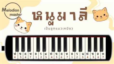 เพลง หนูมาลี เมโลเดียน แบบฝึก โน้ตเพลง Youtube