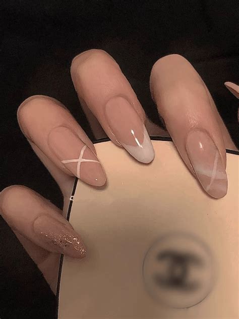 Nude Gentle French Style Press On Nails French Nails Stylish Nails Ballerina Nails Designs
