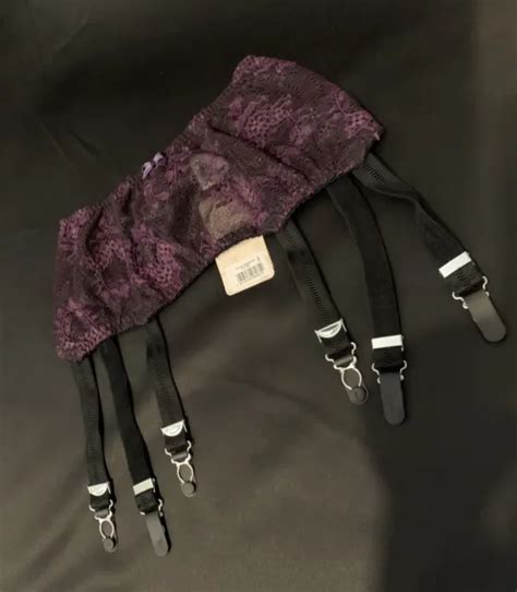 What Katie Did L2126 Blackandpurple Joan 6 Strap Suspender Belt Uk