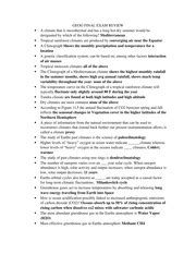GEOG FINAL EXAM REVIEW GEOGFINALEXAMREVIEW