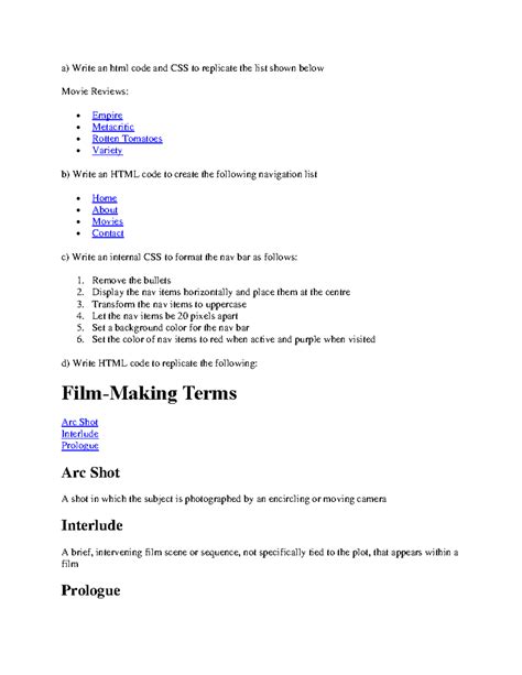 Html Css And Js Lab Na A Write An Html Code And Css To Replicate
