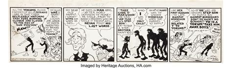 Al Capp Lil Abner Daily Comic Strip Original Art Dated 3 24 42 Lot