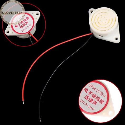 Ulove1bsby 95db เดซิเบลสูง 3 24v 12v อิเล็กทรอนิกส์ Buzzer Beep Alarm