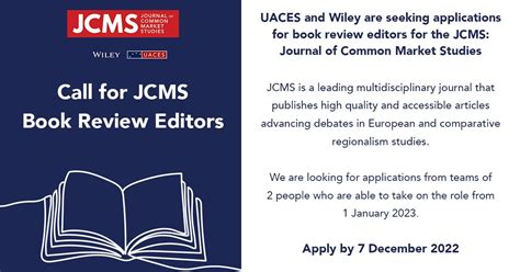Jcms Book Review Editors Uaces