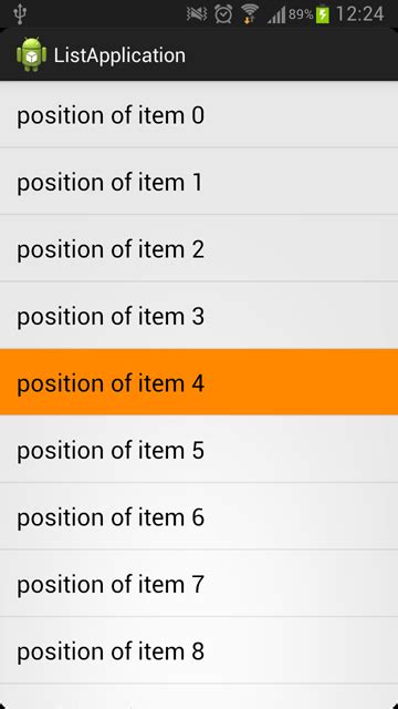 Java Android Items In Lists Not Turning Orange When Clicked Stack