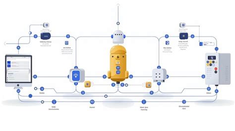 Vibrant Illustration Of A Complex Interconnected System Representing