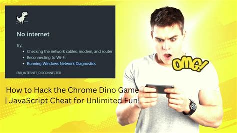 how to hack the chrome dino game javascript cheat for unlimited fun