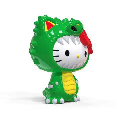 Hello Kitty® Green Kaiju Monster 36 Art Giant Fiberglass Figure Lim