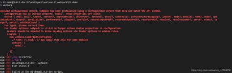 Webpack打包时报错：invalid Configuration Object Webpack Has Been Initialised