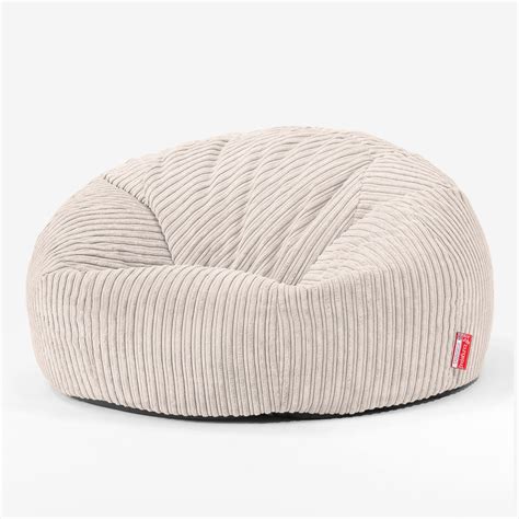 Lounge Pug Klassisches Kinder Sitzsack Sofa Cord Elfenbein Große