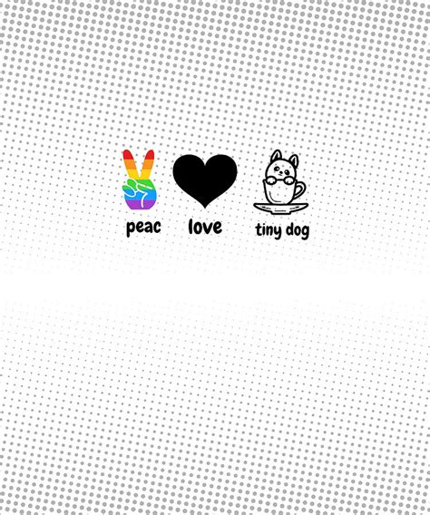 Peace Love Tiny Dog Poster Music Painting By Wilkinson Fred Fine Art