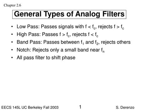 Analog Filter Design Ppt Sei Bijou Wall Sculpture