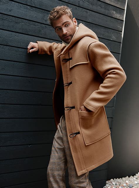 Recycled Wool Duffle Coat Le 31 Shop Mens Overcoats Online Simons