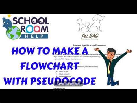 How To Make A Flowchart With Pseudocode For Beginners YouTube