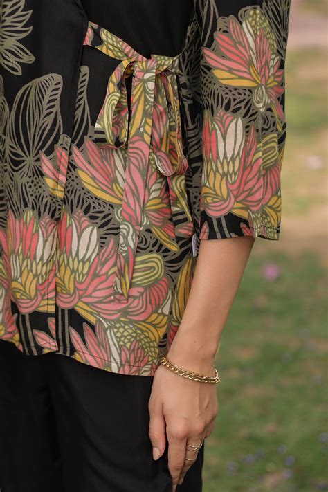 Fleur De Russian Silk Coord Set
