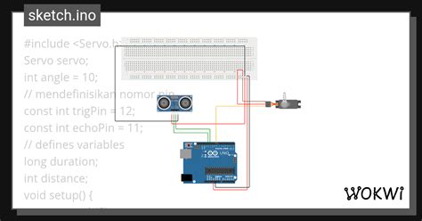 Tong Sampah Cuy Wokwi ESP32 STM32 Arduino Simulator