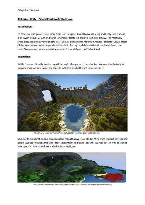 3d Game Engine Workflow Docx Climbing Extreme Sports