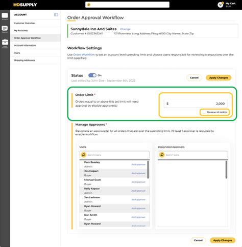 Order Workflow Hd Supply