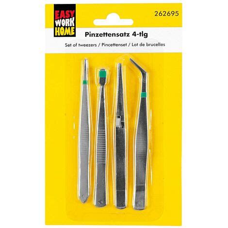 EW Lot De Pincettes 4 Pcs