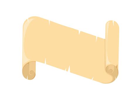 Papyrus Scroll Parchment Paper With Old Texture Vector Banner