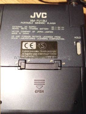 Portable Minidisc Player XM PJ1 BU R Player JVC Victor Company Radiomuseum Org