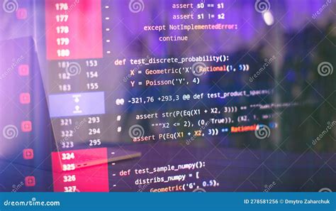 python code computer screen mobile application design concept stock