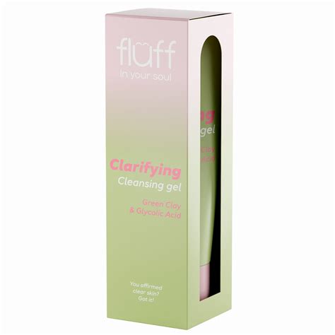 Żel do mycia twarzy z glinką zieloną i kwasem glikolowym 100ml Fluff