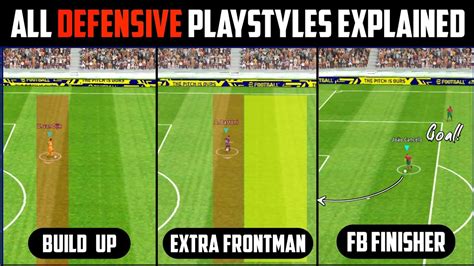 Efootball 2023 Mobile All Defensive Playstyles Explained With