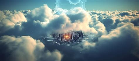 Premium Photo Data Transfer Cloud Computing Technology Concept