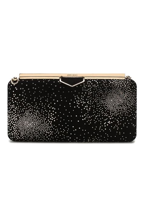 Женский черный клатч ellipse JIMMY CHOO купить в интернет-магазине ЦУМ ...