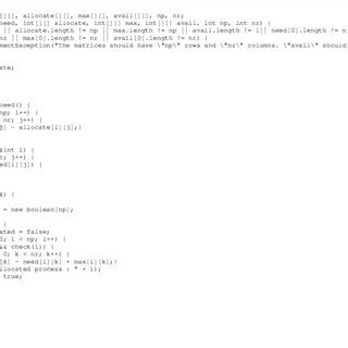 Java Program For Banker S Algorithm Download Scientific Diagram