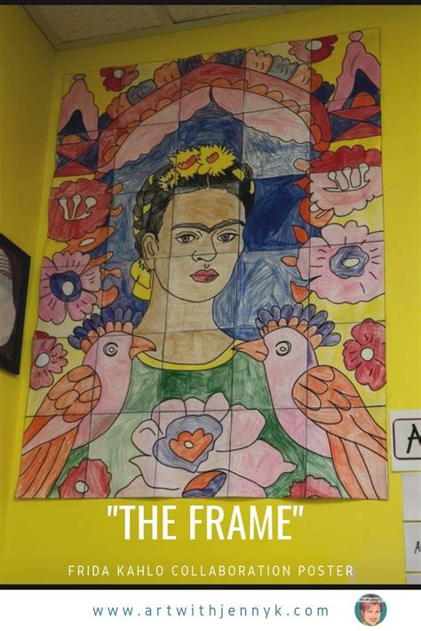 The Frame Frida Kahlo Collaborative Poster Hispanic Heritage Month