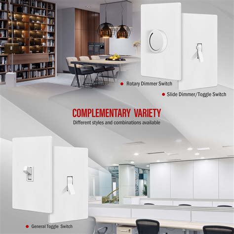 Screwless Toggle Switch Wall Plate Topgreener