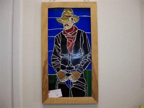 Stained Glass Cowboy Stained Glass Diy Stained Glass Patterns