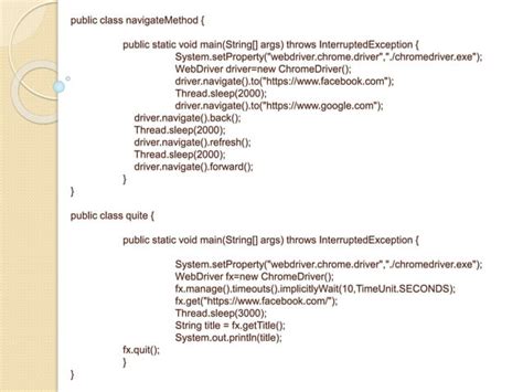 Selenium Webdriver Methods Testing Methods Pptx