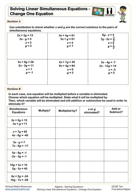 Year 10 Solving Equations Worksheets Pdf Printable Worksheets