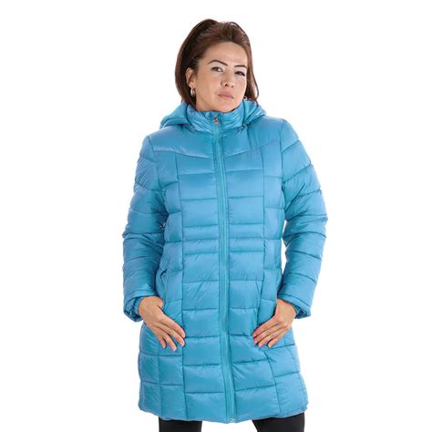 Women′s Long Soft Shell Padding Jackethree Quarter Length Solid