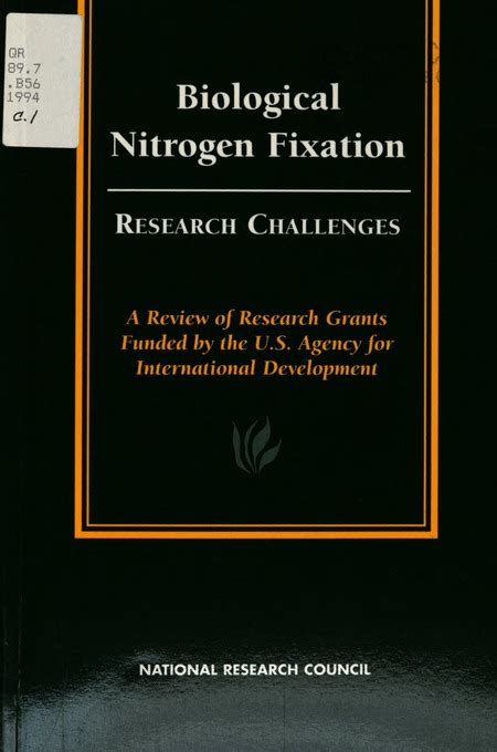 Biological Nitrogen Fixation Research Challenges A Review Of Research Grants Funded By The Us