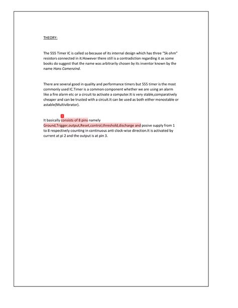 Touch Sensor Using 555 Timer Integrated Circuitic Pdf