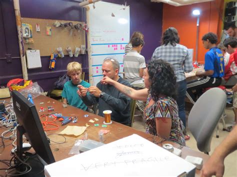 Soldering And Post It Speakers At Make A Tion Makerspace Urbana