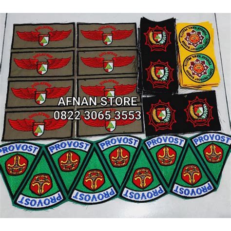 Jual Logo Bordir Wing Provost Banser Susbalan Diklatsus Shopee