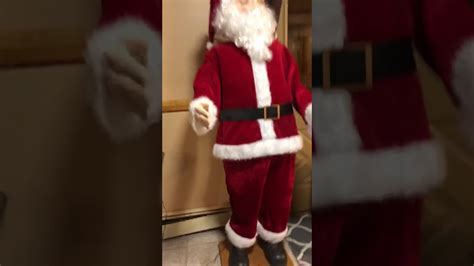 Gemmy Singing Dancing Life Size Santa Youtube