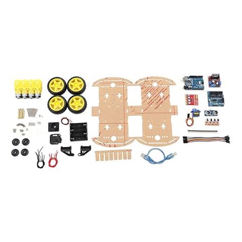 Smart Robot Car Chassis Kit Pcb Battery Compartments With Switch And 4