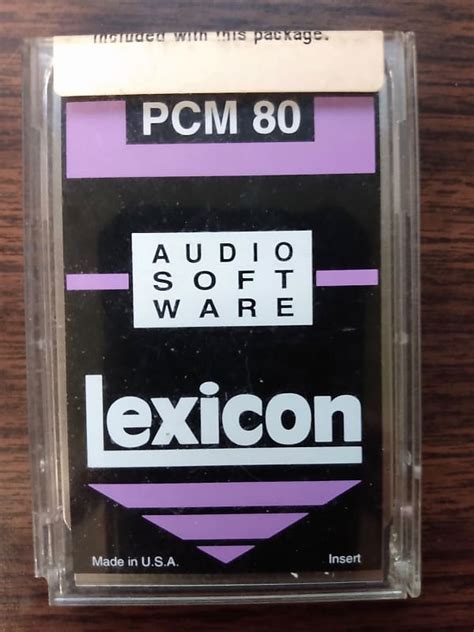 Lexicon Pcm 80 Pitch Fx V11 Alorithim Card Reverb