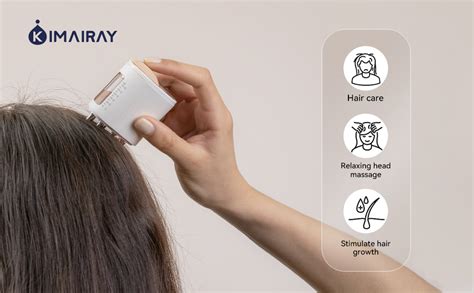 2 In 1 Electric Scalp Massager And Hair Oil Applicator Bottle Kimairay